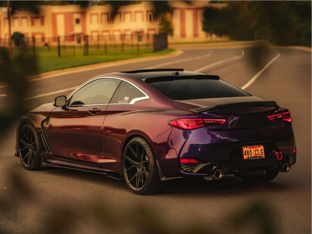 2018 INFINITI Q60 with 20x10.5 25 Verde Axis and 285/30R20 Nitto Nt555 ...