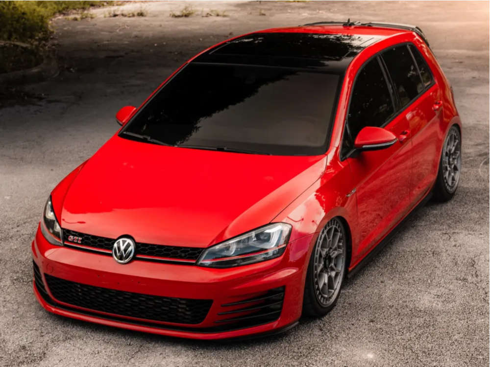 2016 Volkswagen GTI with 19x8.5 45 Rotiform Zmo-m and 235/35R19 ...