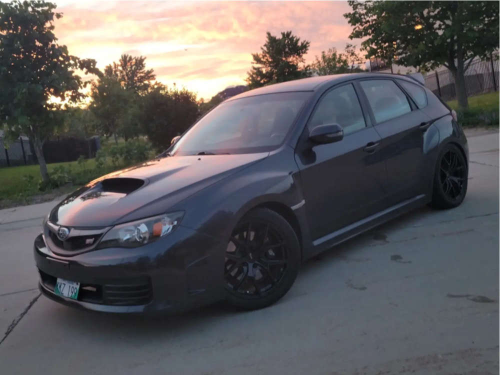 2010 Subaru Impreza with 18x8 45 Fast Wheels Fc04 and 245/40R18 ...
