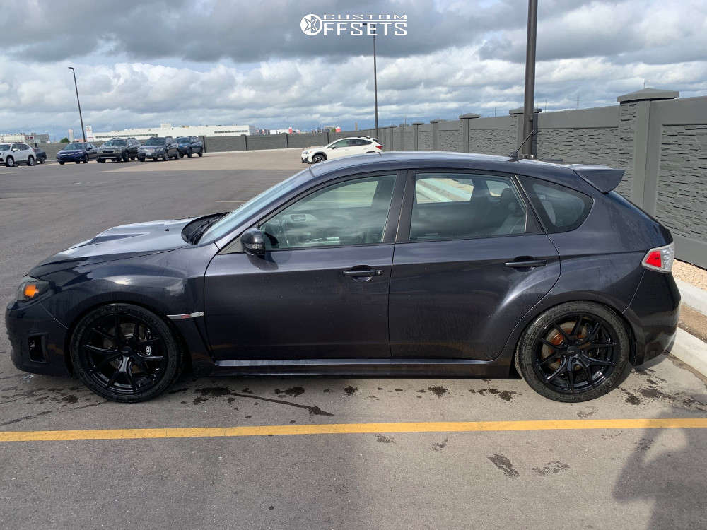 2010 Subaru Impreza with 18x8 45 Fast Wheels Fc04 and 245/40R18 ...