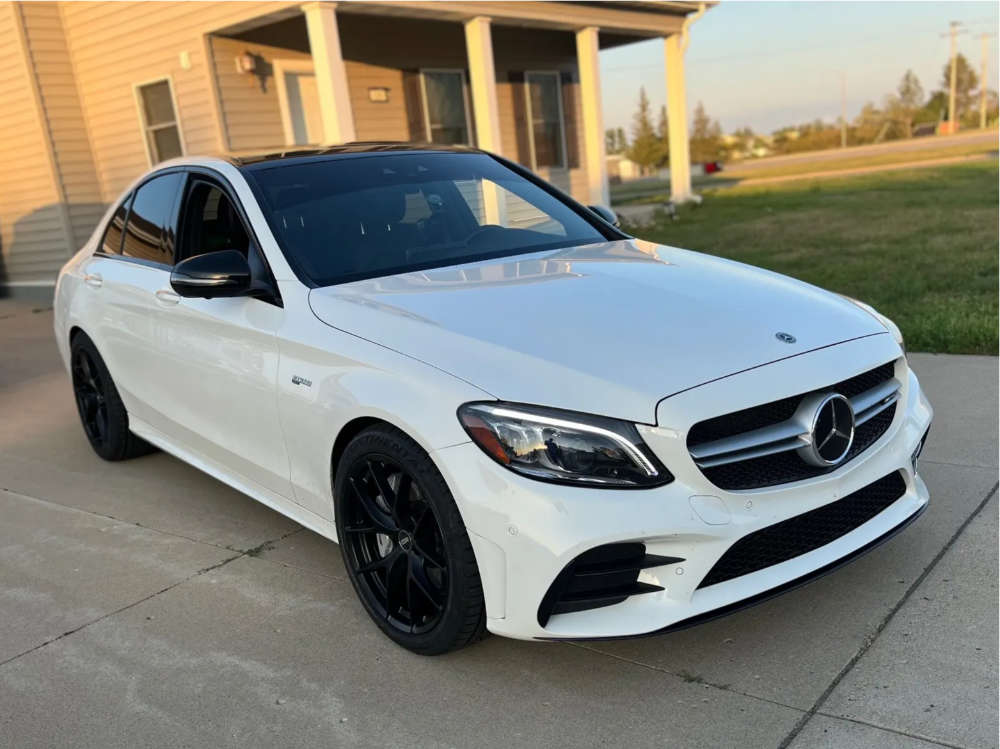 2019 Mercedes-Benz C43 AMG with 19x8.5 30 ESR Rf2 and 245/40R19 Continental Extremecontact Dws06 ...