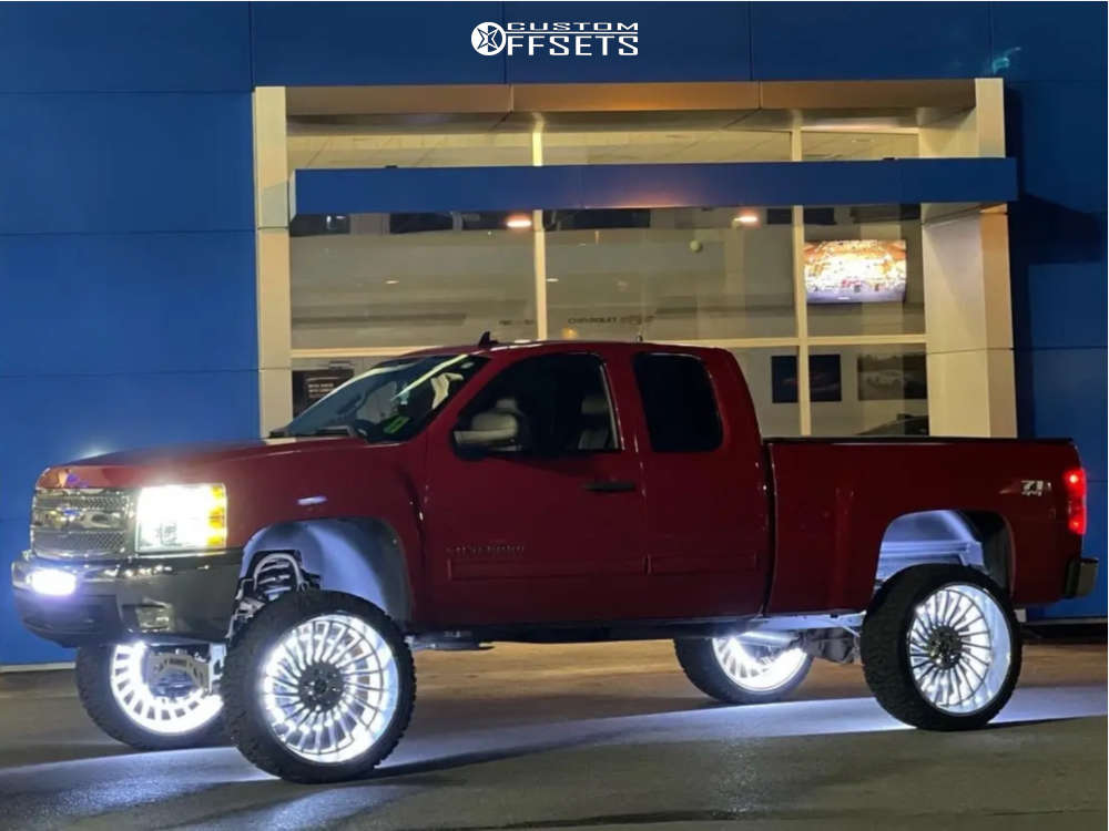 2011 Chevrolet Silverado 1500 with 26x12 -44 Hardcore Offroad Hc17 and ...