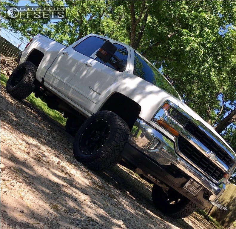2016 Chevrolet Silverado 1500 with 20x10 -19 Tuff T15 and 33/12.5R20 ...