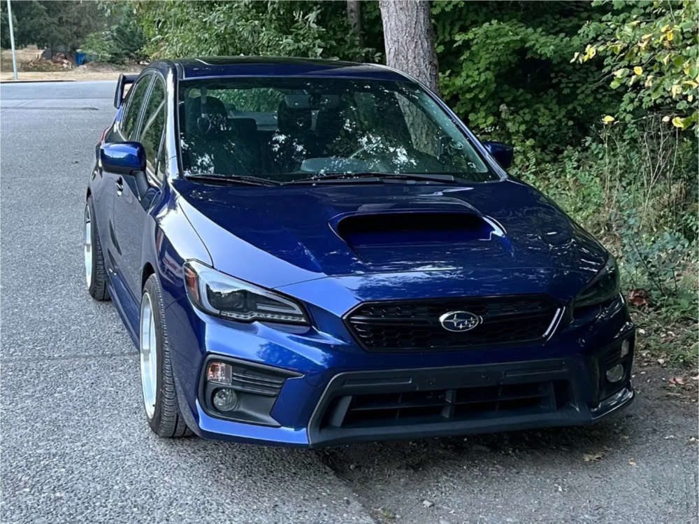 2018 Subaru WRX with 18x9.5 35 ESR Cr5 and 245/40R18 Continental ...