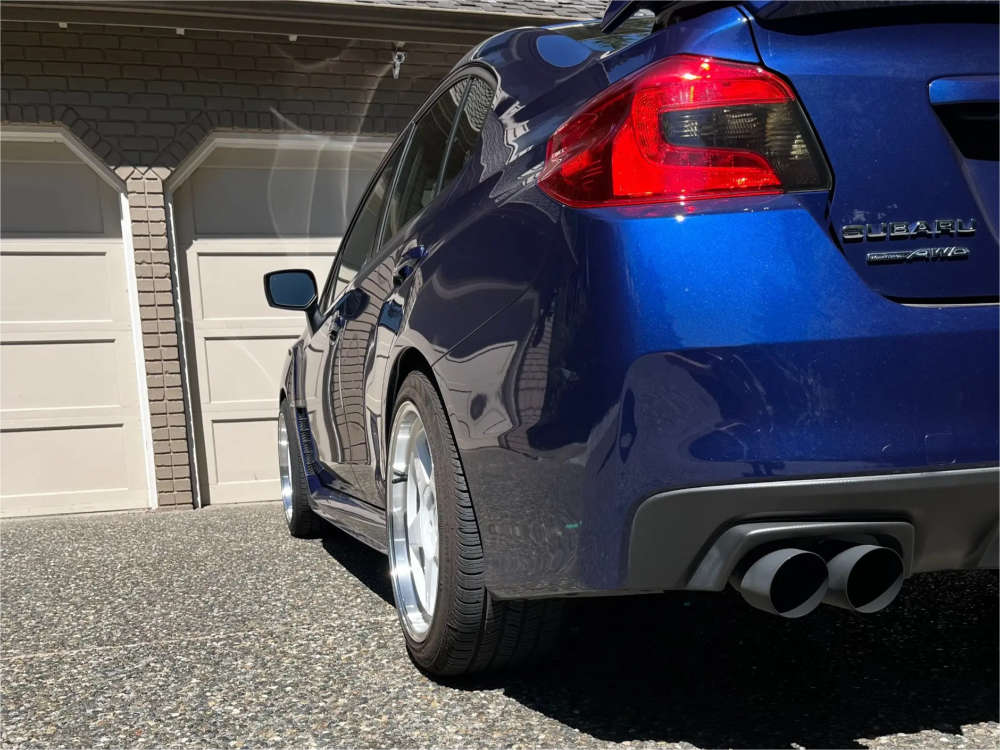 2018 Subaru WRX with 18x9.5 35 ESR Cr5 and 245/40R18 Continental ...