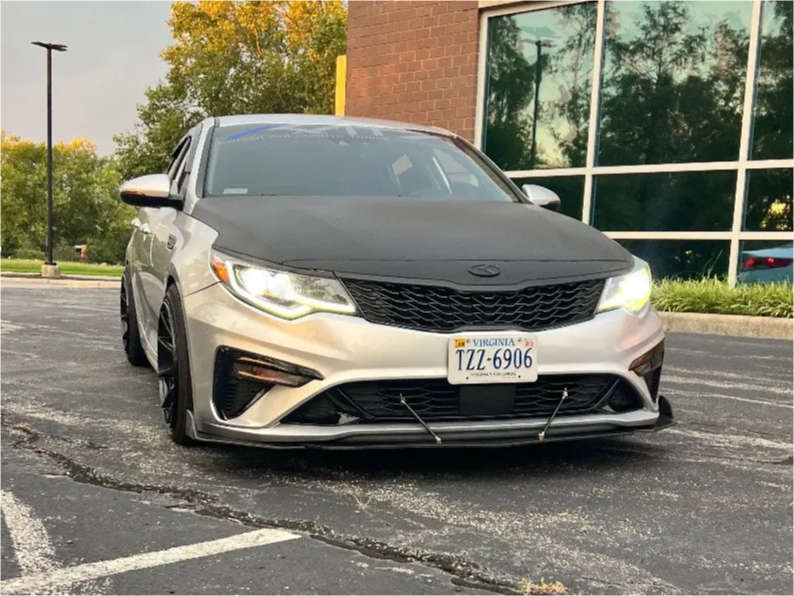 2019 Kia Optima with 18x9 30 Shift Gear and 225/40R18 Vercelli Strada ...