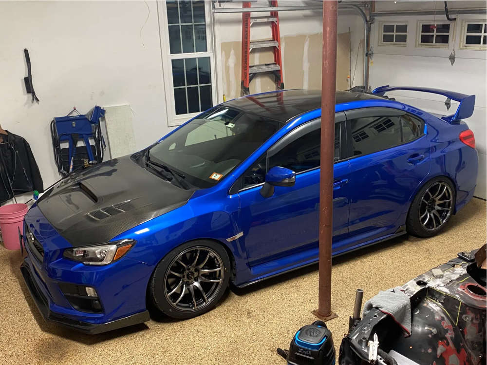 2017 Subaru WRX STI with 18x9.5 35 Vors Tr4 and 245/40R18 Kenda Kaiser ...