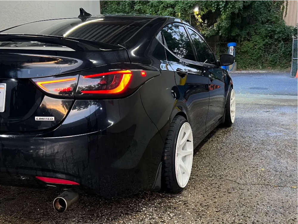 2013 Hyundai Elantra with 18x9.5 35 MB Wheels Battles and 215/35R18 ...