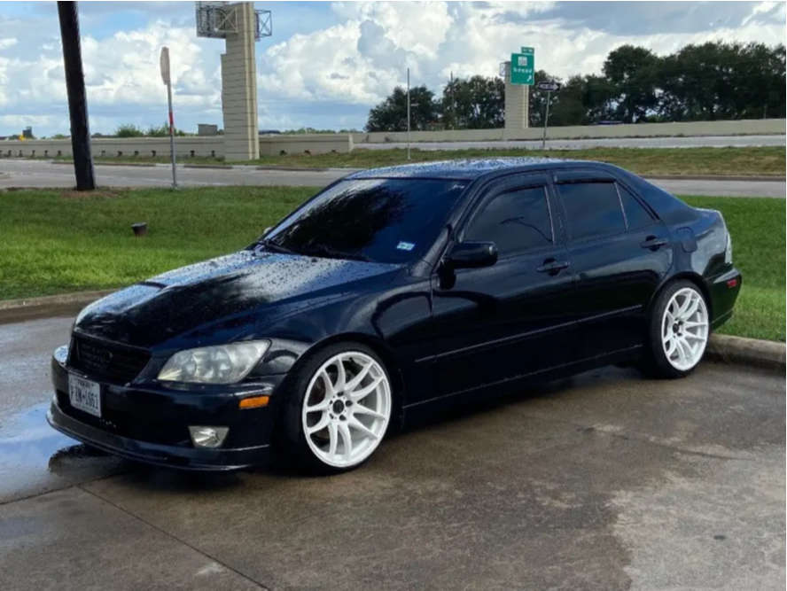 2001 Lexus IS300 with 18x9.5 35 Vors Tr4 and 215/35R18 Sentury Uhp and ...