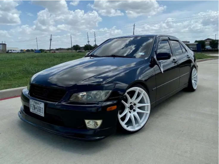 2001 Lexus IS300 with 18x9.5 35 Vors Tr4 and 215/35R18 Sentury Uhp and ...
