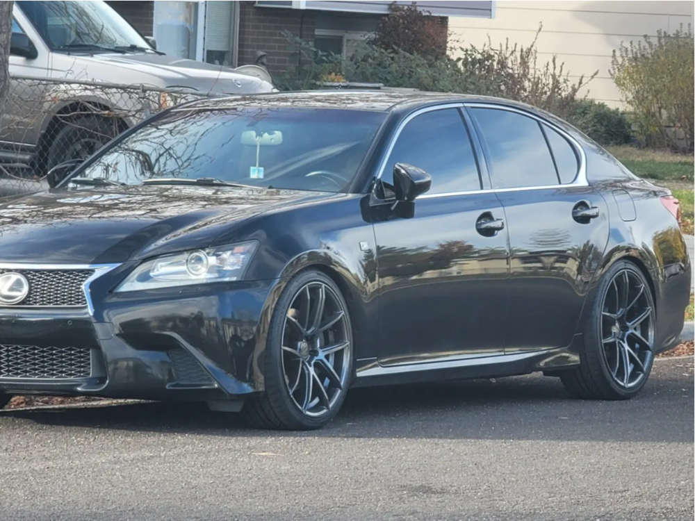 2014 Lexus GS350 with 20x9 35 AVID1 SL02 and 225/35R20 Hankook Ventus ...