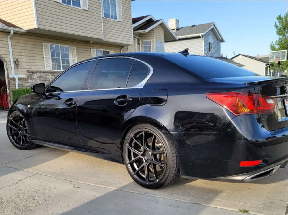 2014 Lexus GS350 with 20x9 35 AVID1 SL02 and 225/35R20 Hankook Ventus ...