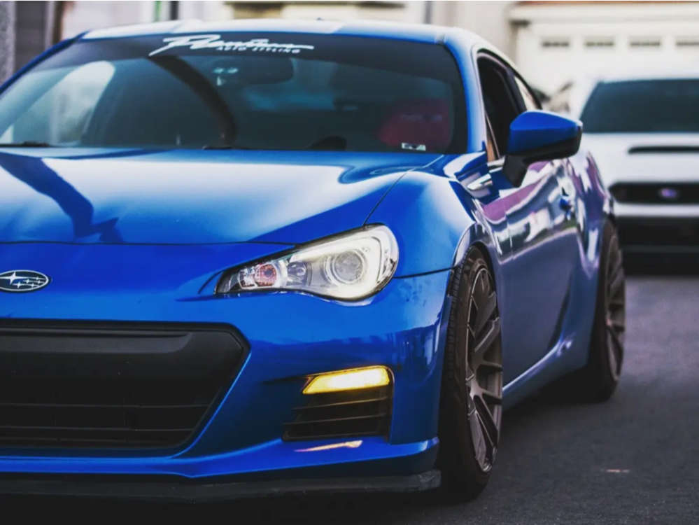 2015 Subaru BRZ with 18x9.5 35 AVID1 Sl01 and 235/40R18 Arroyo Grand ...