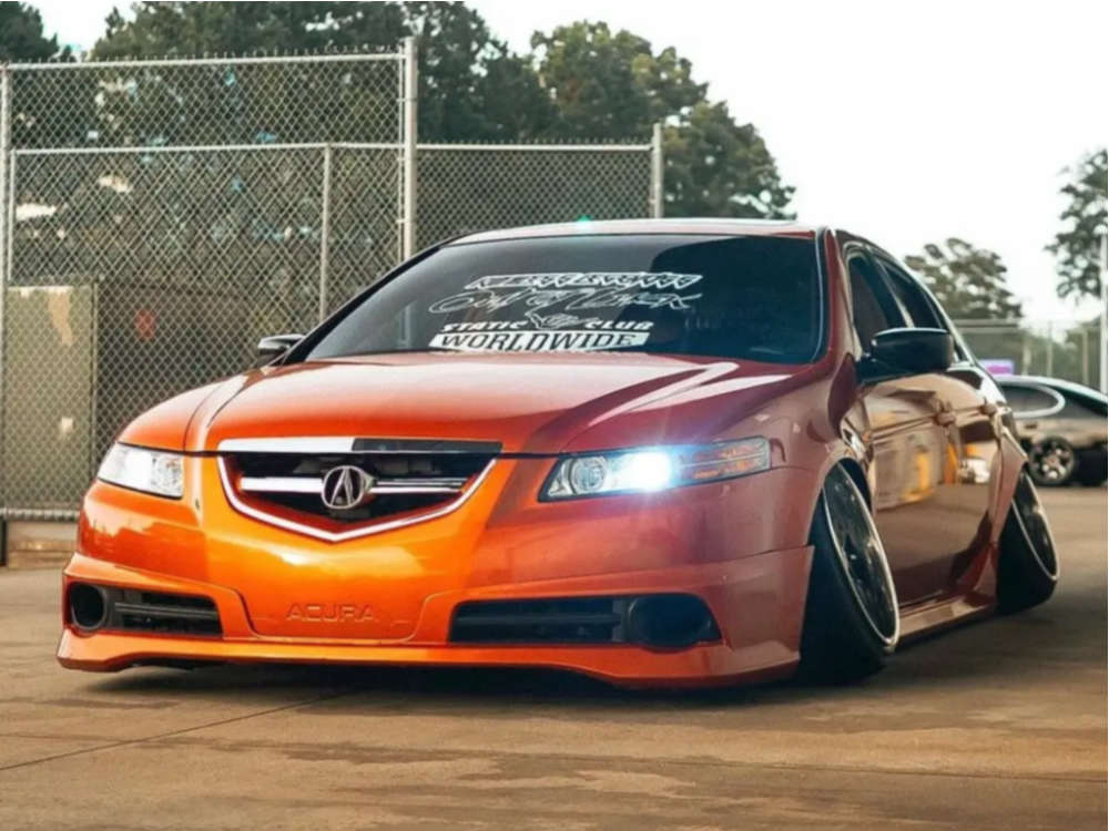 2004 Acura TL with 18x10 -5 Weds Glossa and 225/35R18 Federal 595 Rs-rr ...