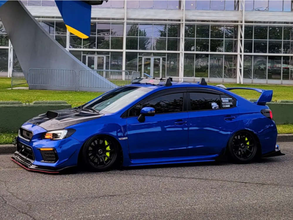 2020 Subaru WRX STI with 18x8.5 35 JNC Jnc006 and 215/35R18 Yokohama ...
