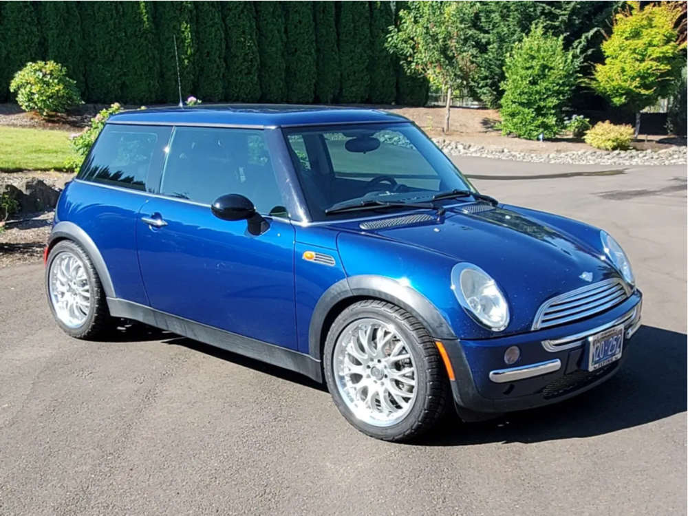 2004 Mini Cooper with 17x7.5 42 Drag Dr19 and 225/45R17 BFGoodrich G ...