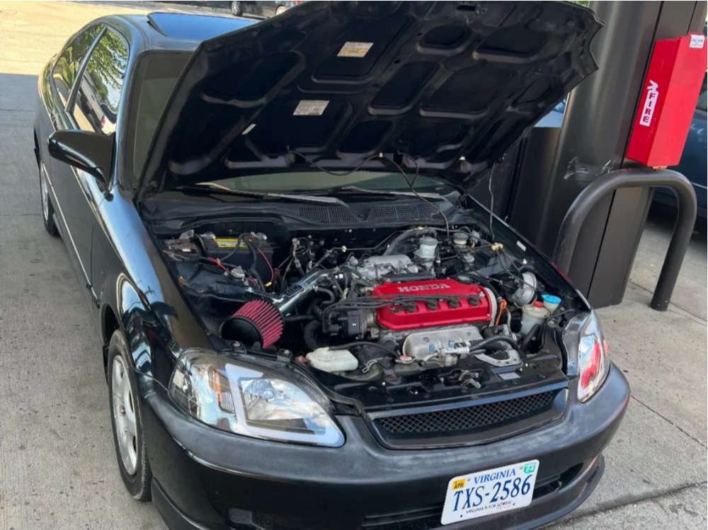 1999 Honda Civic with 15x7.5 35 Konig Countergram and 205/50R15 Nitto ...