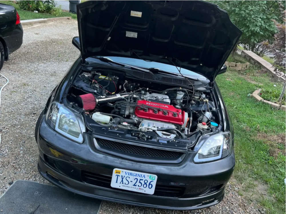1999 Honda Civic with 15x7.5 35 Konig Countergram and 205/50R15 Nitto ...