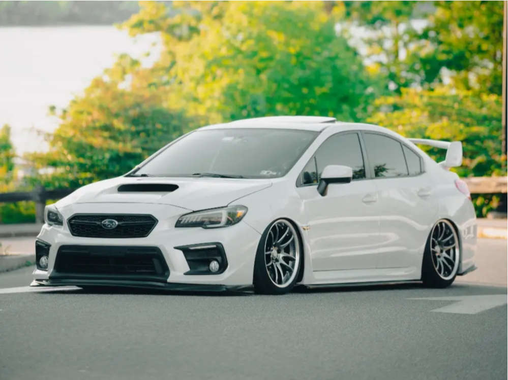 2016 Subaru WRX with 18x9.5 38 Work Emotion Cr 2p and 235/40R18 ...