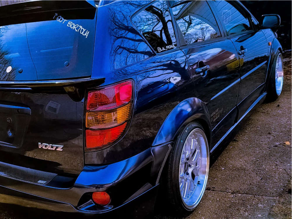 2004 Pontiac Vibe with 18x9.5 22 ESR Cs11 and 225/40R18 Nitto Neo Gen ...