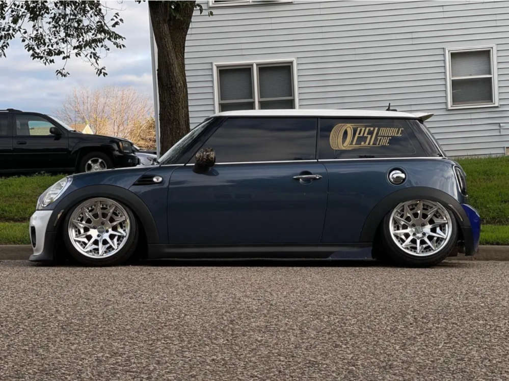 2010 Mini Cooper with 17x9.5 5 Rotiform Forged Cvt and 205/40R17 Toyo ...