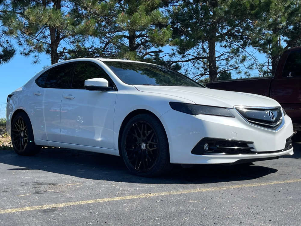 2015 Acura TLX with 20x8.5 35 Shift Spring and 245/35R20 Continental ...