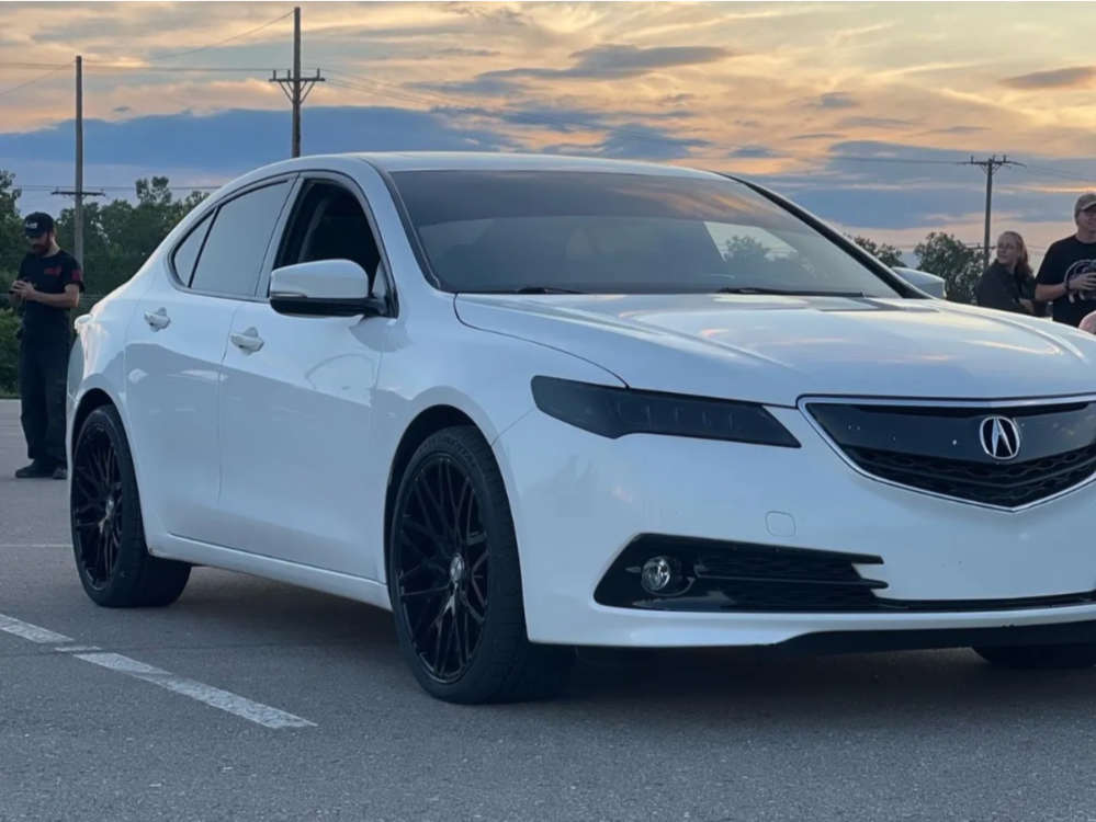 2015 Acura TLX with 20x8.5 35 Shift Spring and 245/35R20 Continental ...