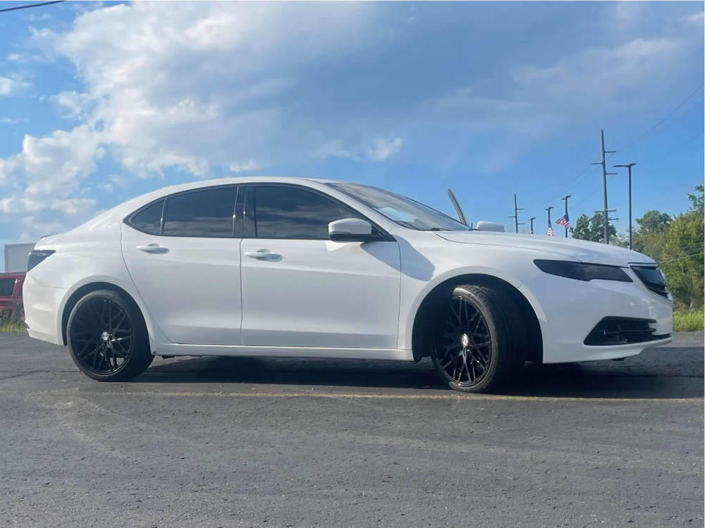 2015 Acura TLX with 20x8.5 35 Shift Spring and 245/35R20 Continental ...