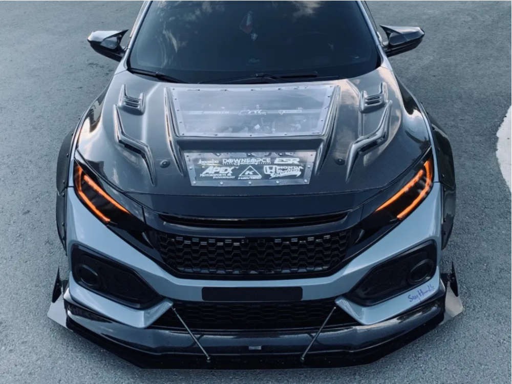 2019 Honda Civic with 18x10.5 22 ESR Cs11 and 235/40R18 Hankook Ventus ...