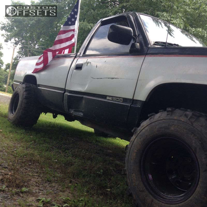 1993 GMC K1500 with 15x14 -44 Bart Wheels Super Trucker and 33/13.5R15 ...