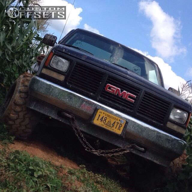 1993 GMC K1500 with 15x14 -44 Bart Wheels Super Trucker and 33/13.5R15 ...