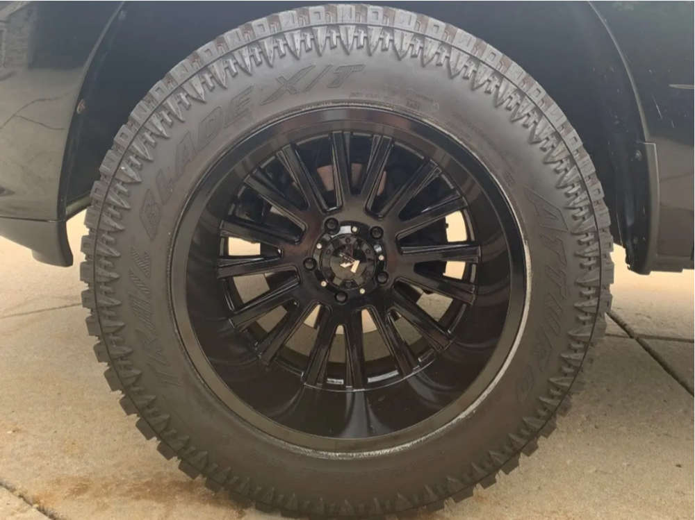 2014 Ram 1500 with 20x12 -44 V ROCK VR11 Anvil and 35/12.5R20 Atturo ...