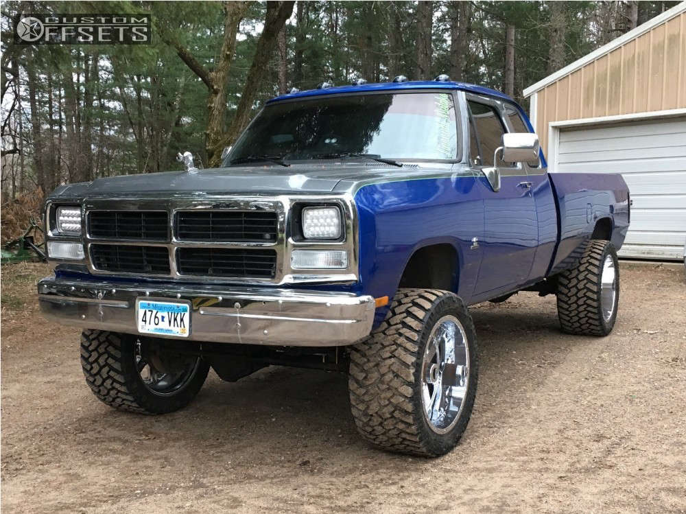 1993 Dodge W250 with 22x12 -44 Gear Off-Road Big Block and 325/50R22 ...