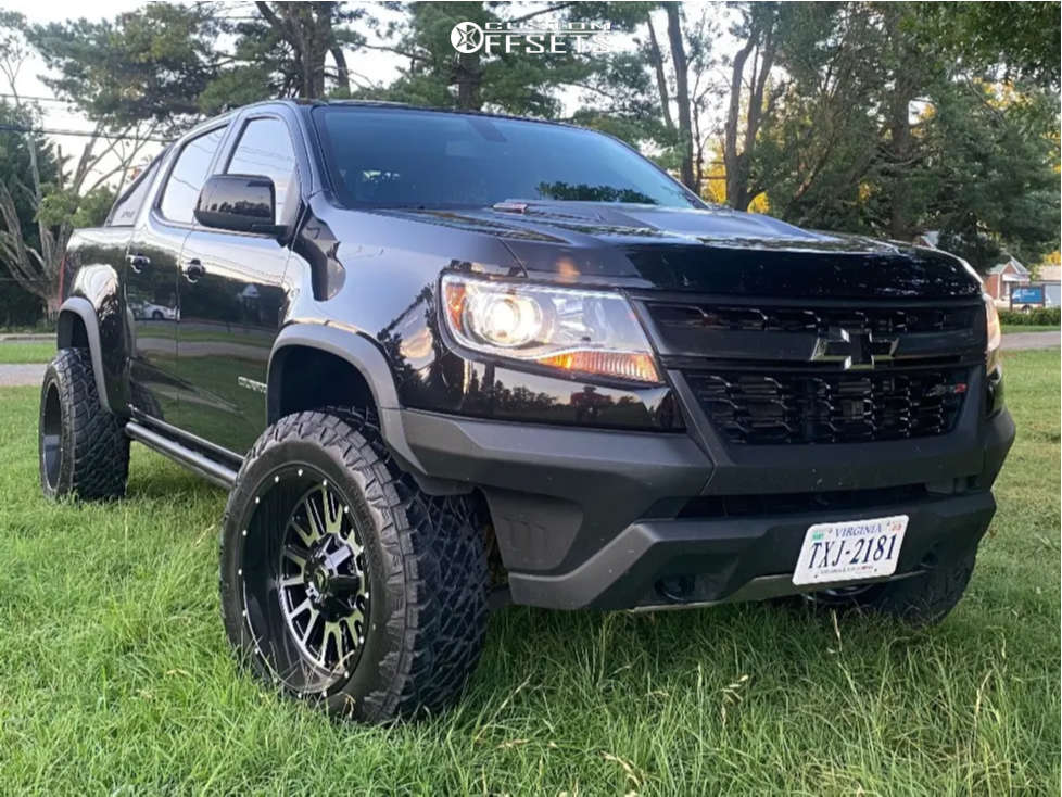 2019 Chevrolet Colorado with 20x10 -24 American Offroad A105 and 275 ...