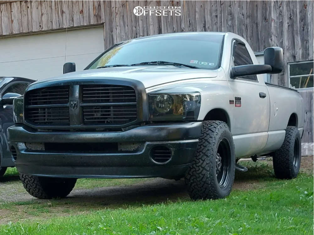 2009 Dodge Ram 2500 with 17x9 -12 Vision D Window and 285/70R17 Venom ...
