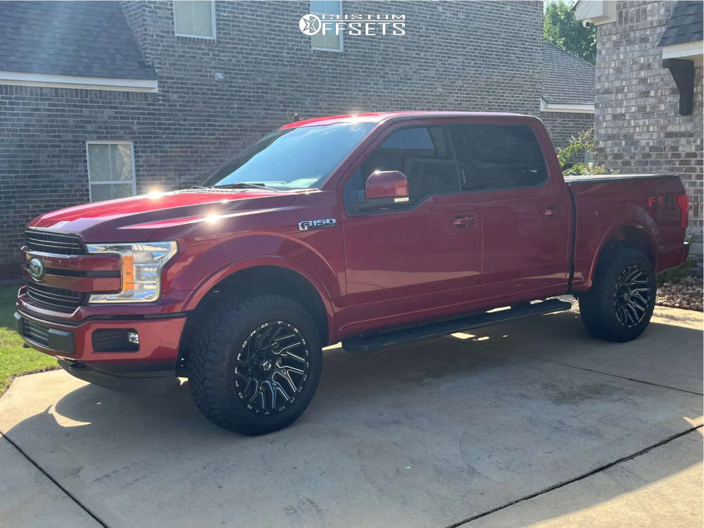 2018 Ford F-150 with 20x10 -19 TIS 554BM and 275/60R20 Nitto Ridge ...