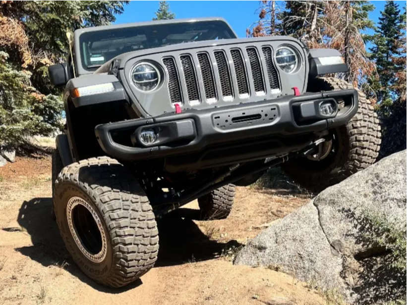 2019 Jeep Wrangler with 17x9 -38 KMC Km235 and 35/12.5R17 BFGoodrich ...
