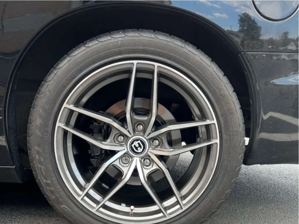 2000 Pontiac Firebird with 18x8.5 35 Curva CFF25 and 245/35R18 Michelin ...