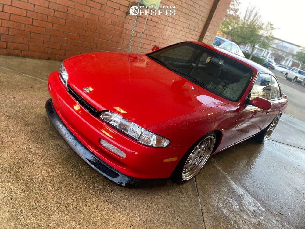 1995 Nissan 240SX with 18x8.5 35 Aodhan Ds01 and 225/40R18 Achilles Atr ...