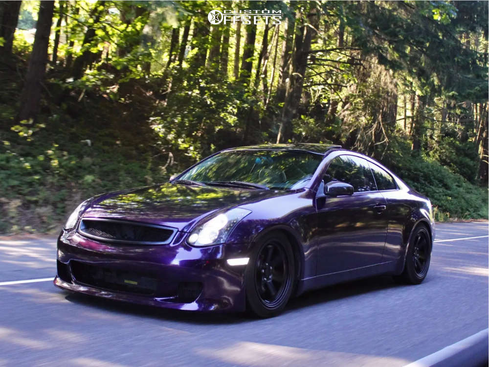 2005 INFINITI G35 with 18x9.5 38 AVID1 Av6 and 245/45R18 Vercelli ...