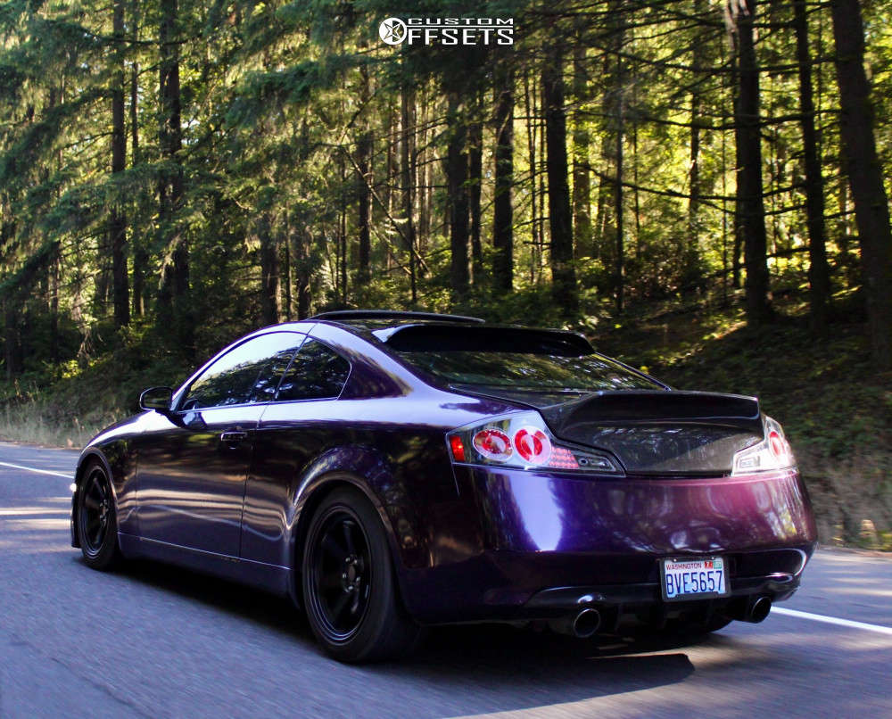 2005 INFINITI G35 with 18x9.5 38 AVID1 Av6 and 245/45R18 Vercelli ...