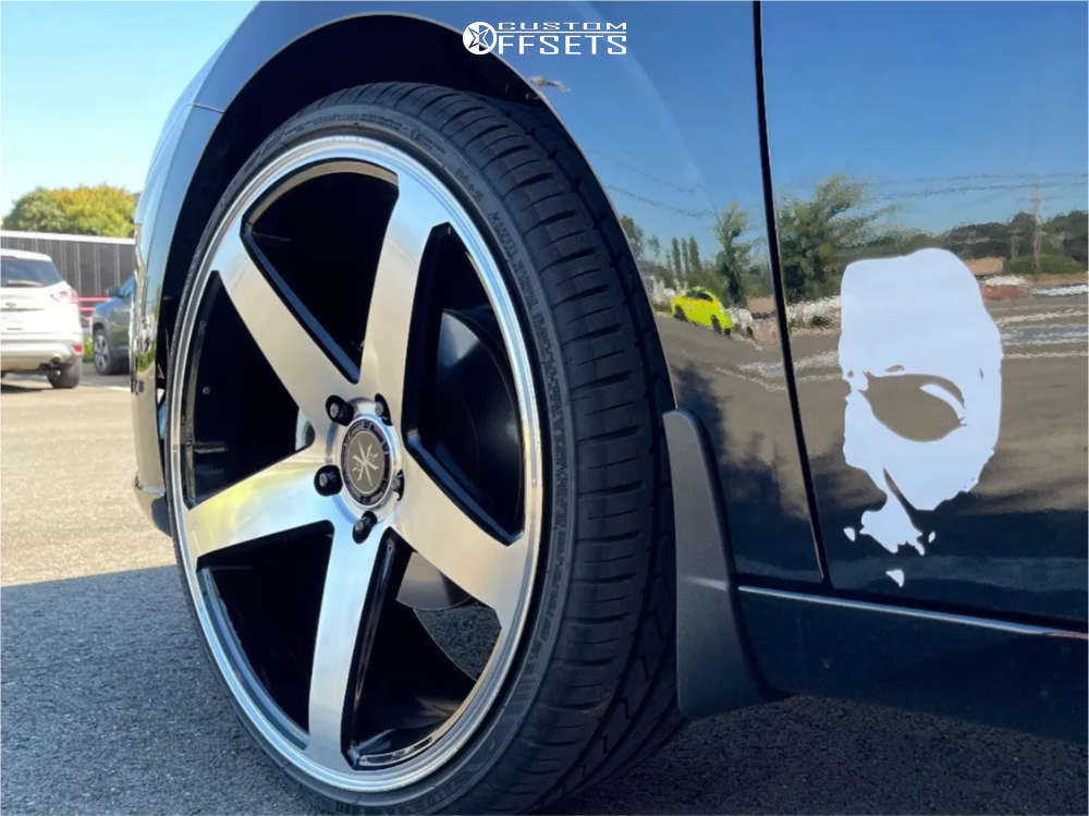 2022 Hyundai Elantra with 20x8.5 38 Karma Kustoms K4 and 235/30R20 Lexani Lx-twenty and Stock ...