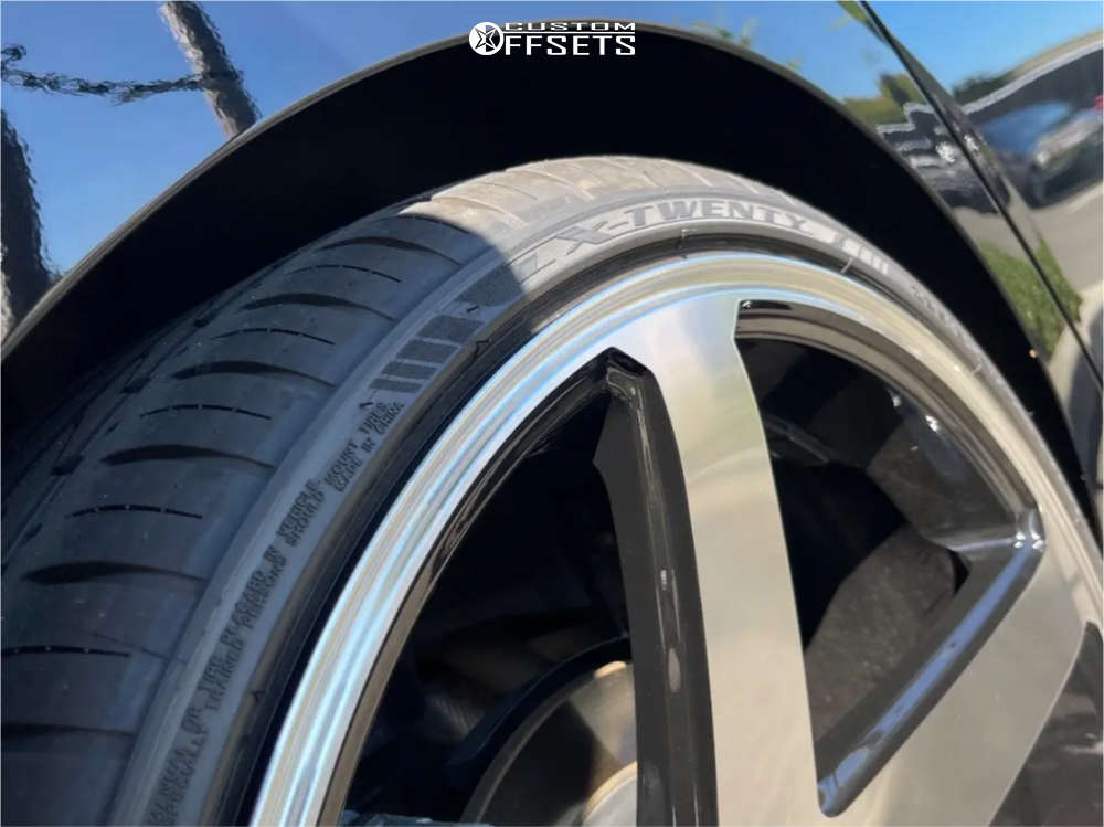 2022 Hyundai Elantra with 20x8.5 38 Karma Kustoms K4 and 235/30R20 Lexani Lx-twenty and Stock ...