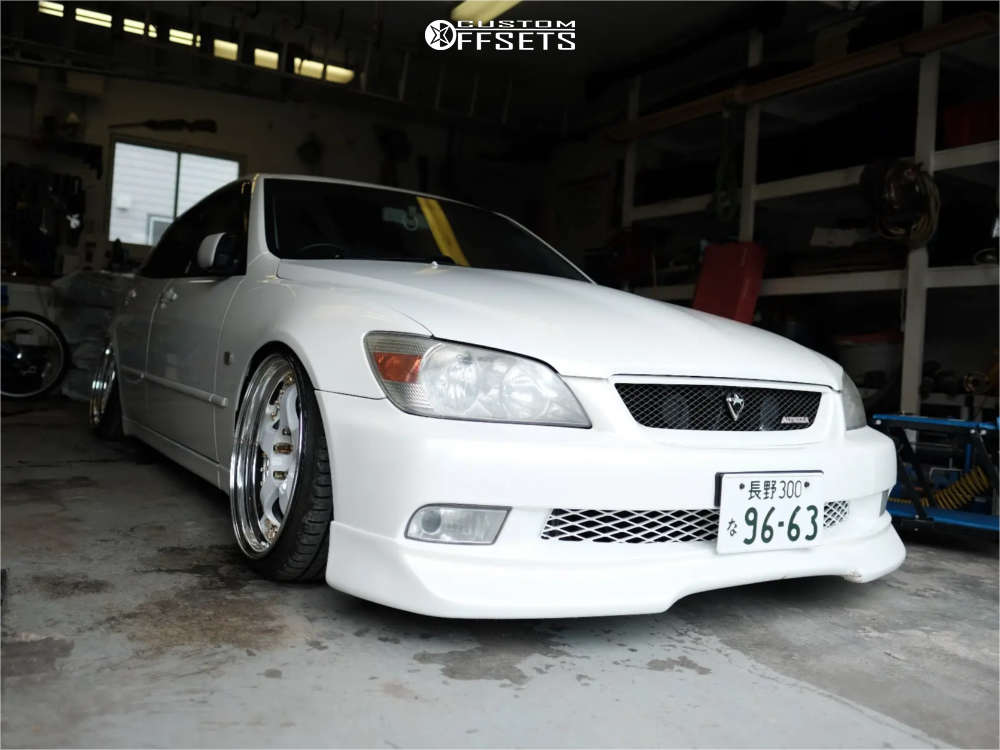 2002 Lexus IS300 with 18x9.5 29 Work Meister S1 3P and 215/35R18 Rovelo ...
