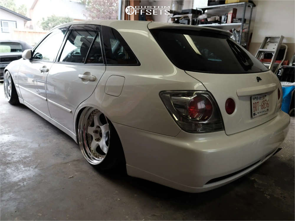 2002 Lexus IS300 with 18x9.5 29 Work Meister S1 3P and 215/35R18 Rovelo ...