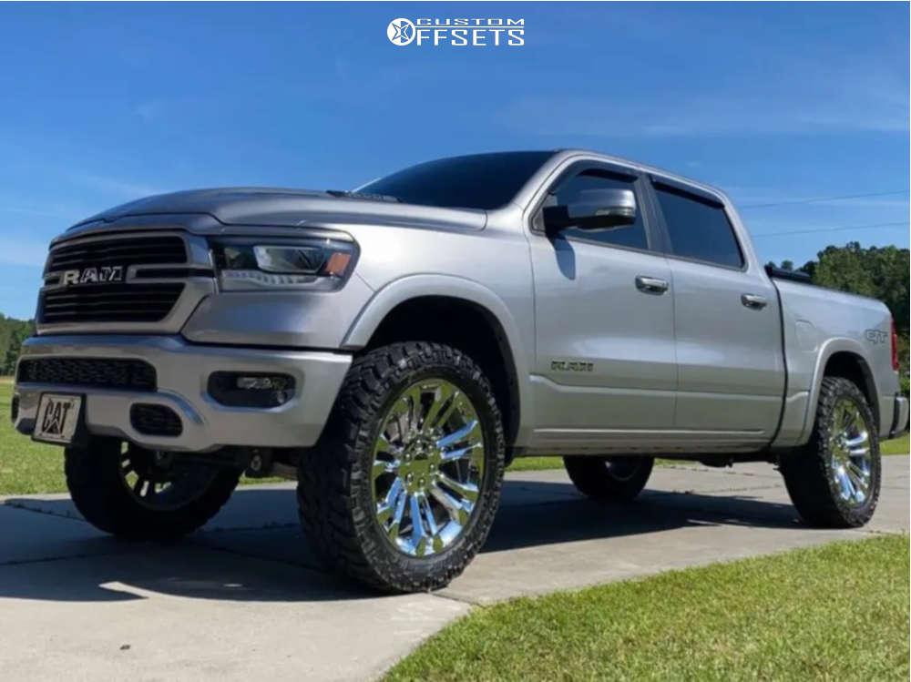2022 Ram 1500 with 22x9 24 Oe Performance 205 and 285/55R22 Nitto Trail ...