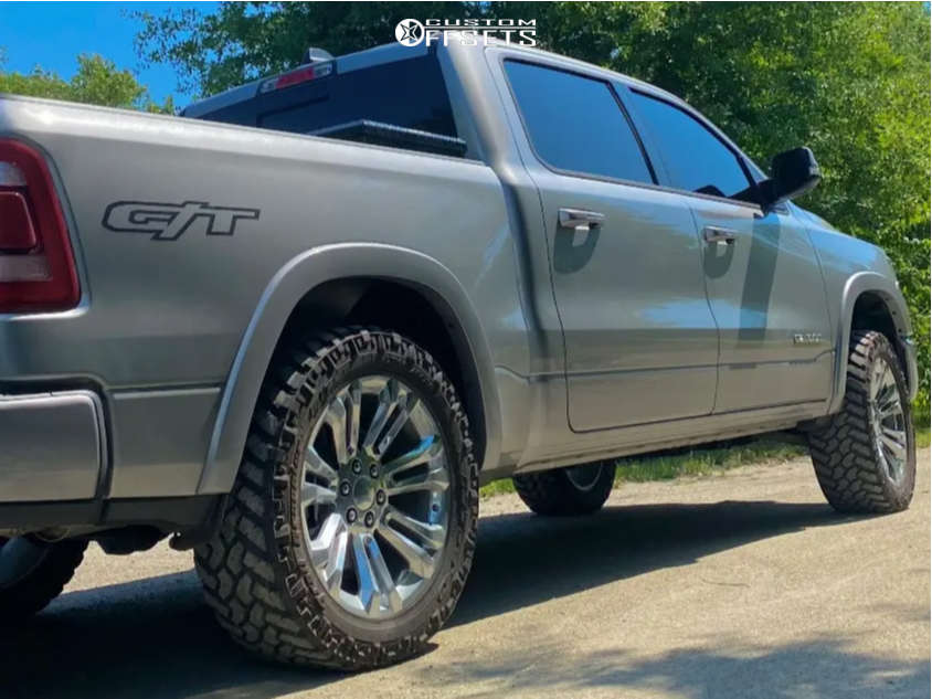 2022 Ram 1500 with 22x9 24 Oe Performance 205 and 285/55R22 Nitto Trail ...