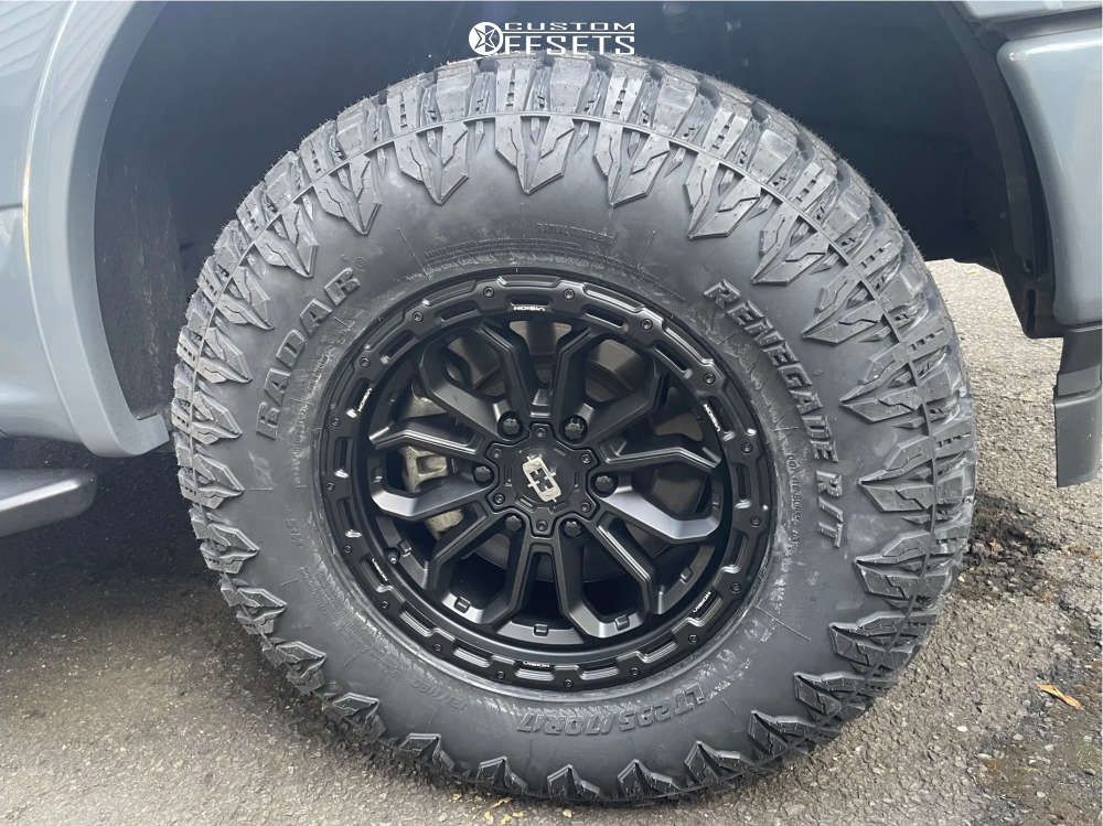2019 Ford F-150 with 17x9 12 Vision Korupt and 295/70R17 Radar Renegade Rt and Leveling Kit ...