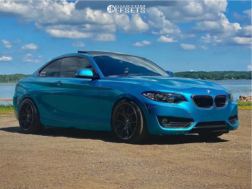 2015 BMW 228i with 18x9.5 35 ESR Rf2 and 255/35R18 Firestone Firehawk ...