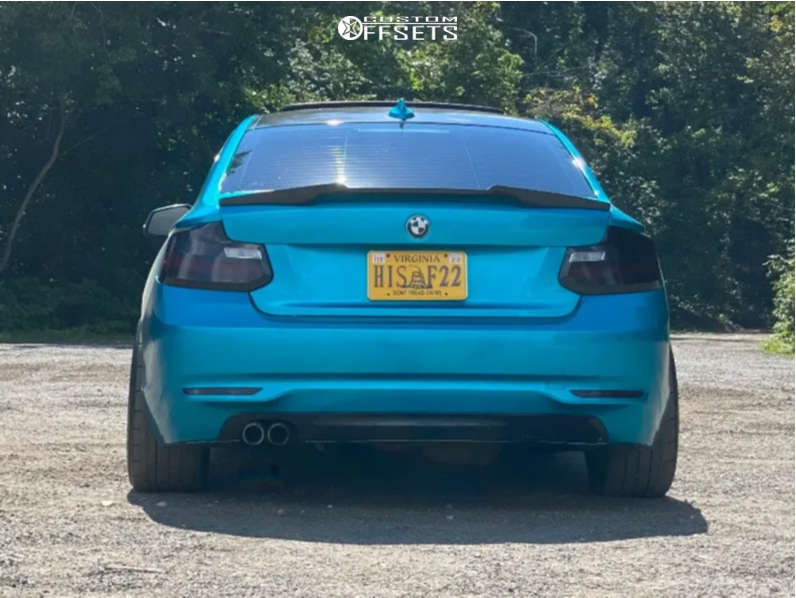 2015 BMW 228i with 18x9.5 35 ESR Rf2 and 255/35R18 Firestone Firehawk ...